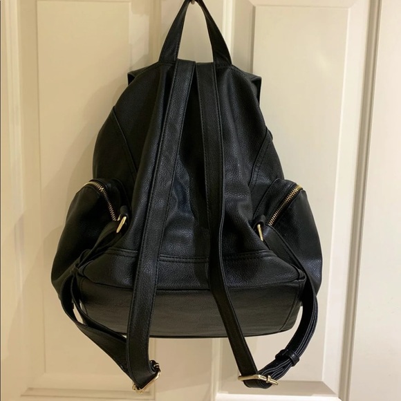 Forever 21 | Bags | Black Leather Backpack | Poshmark